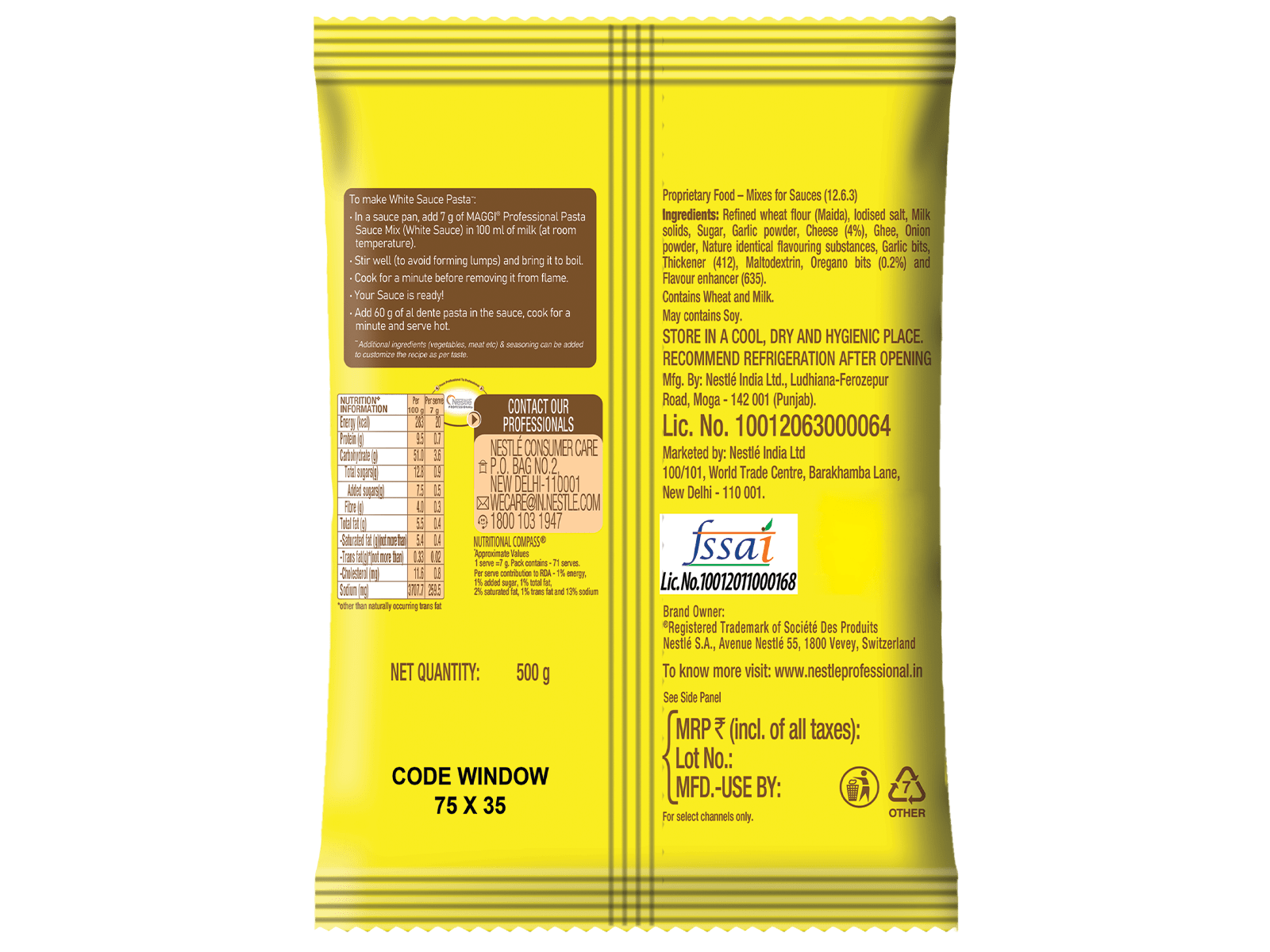 MAGGI® Professional Pasta Sauce Mix (White Sauce)