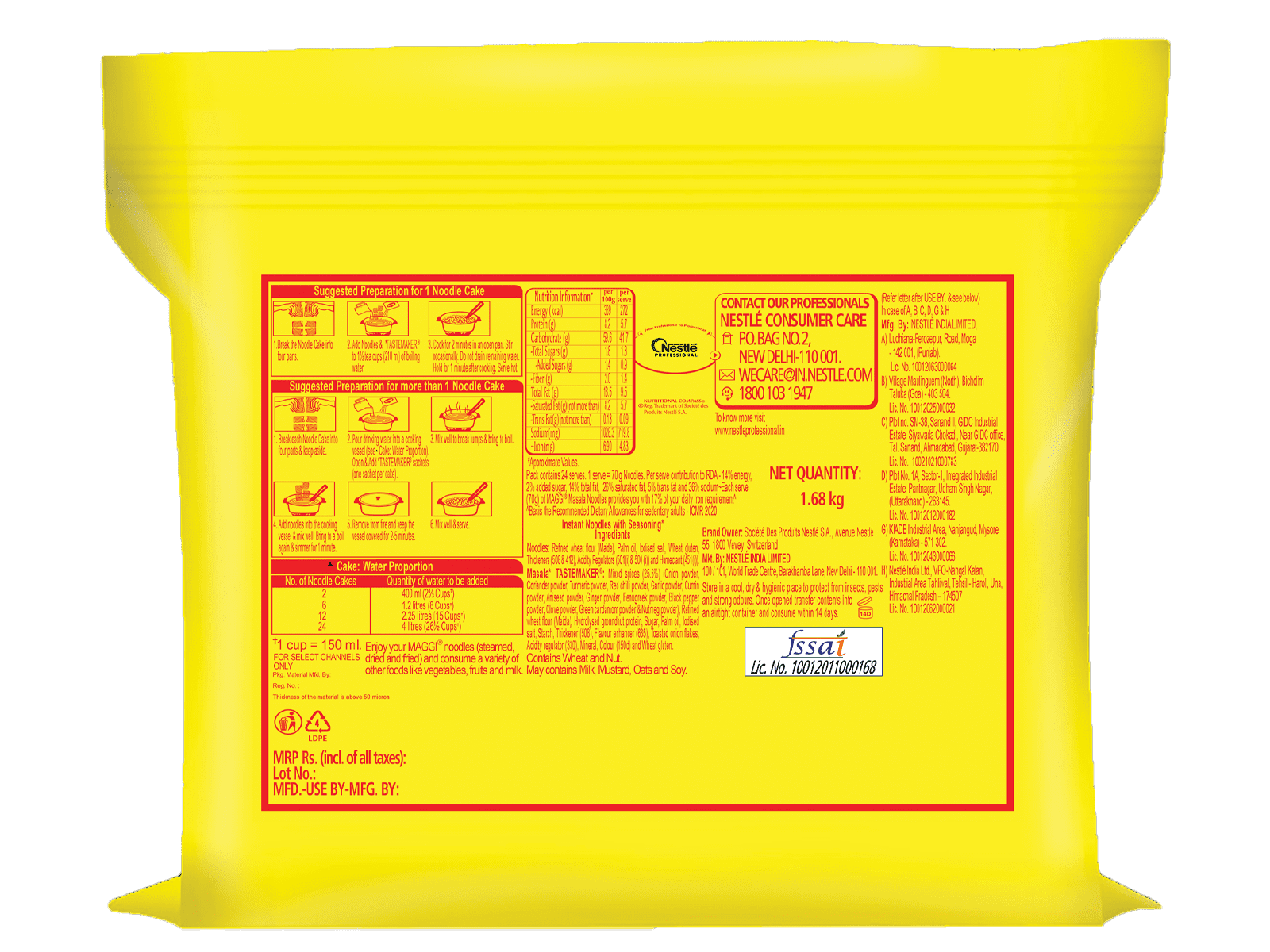 Maggi Noodles Bulk Pack - Nestle Professional India