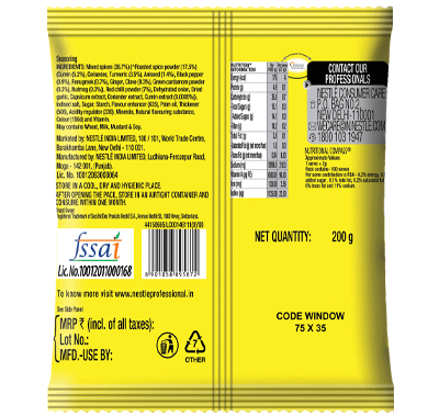 Maggi Masala AE Magic - Available Ingredients In Maggi Masala